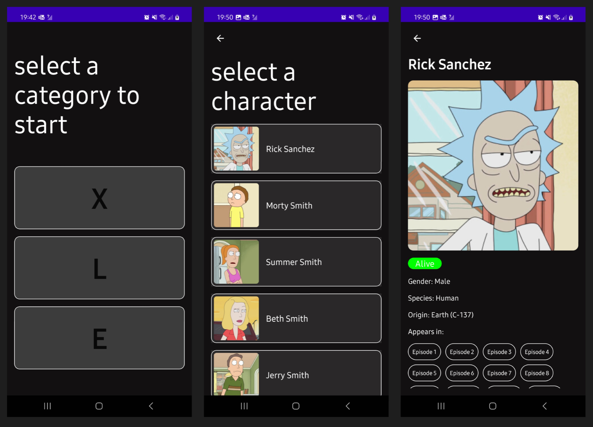 GitHub - ttakpotosu2/RickandMortyApp