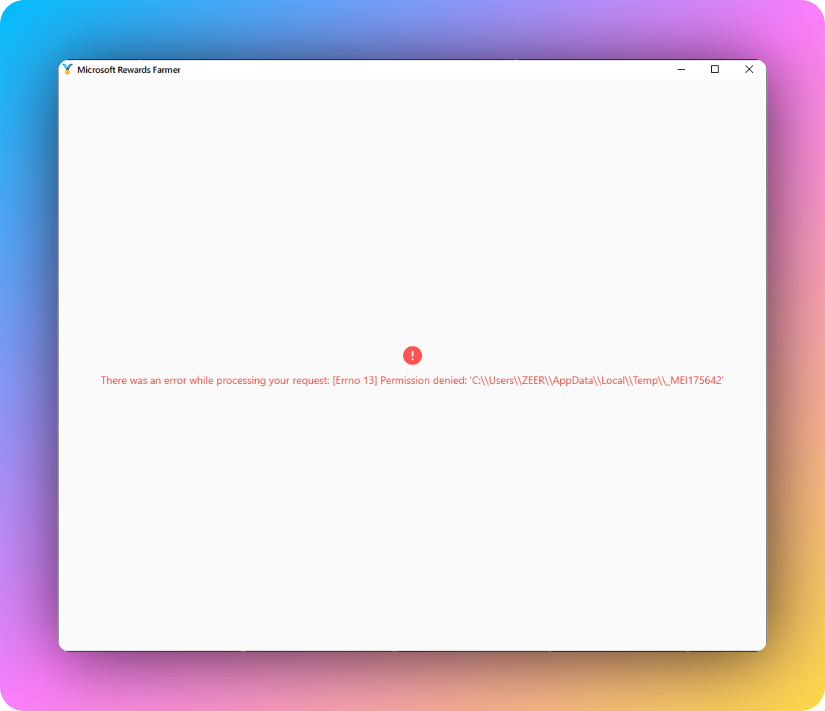 Errno 13 · Issue 71 · Farshadz1997microsoft Rewards Bot Gui V2 · Github 