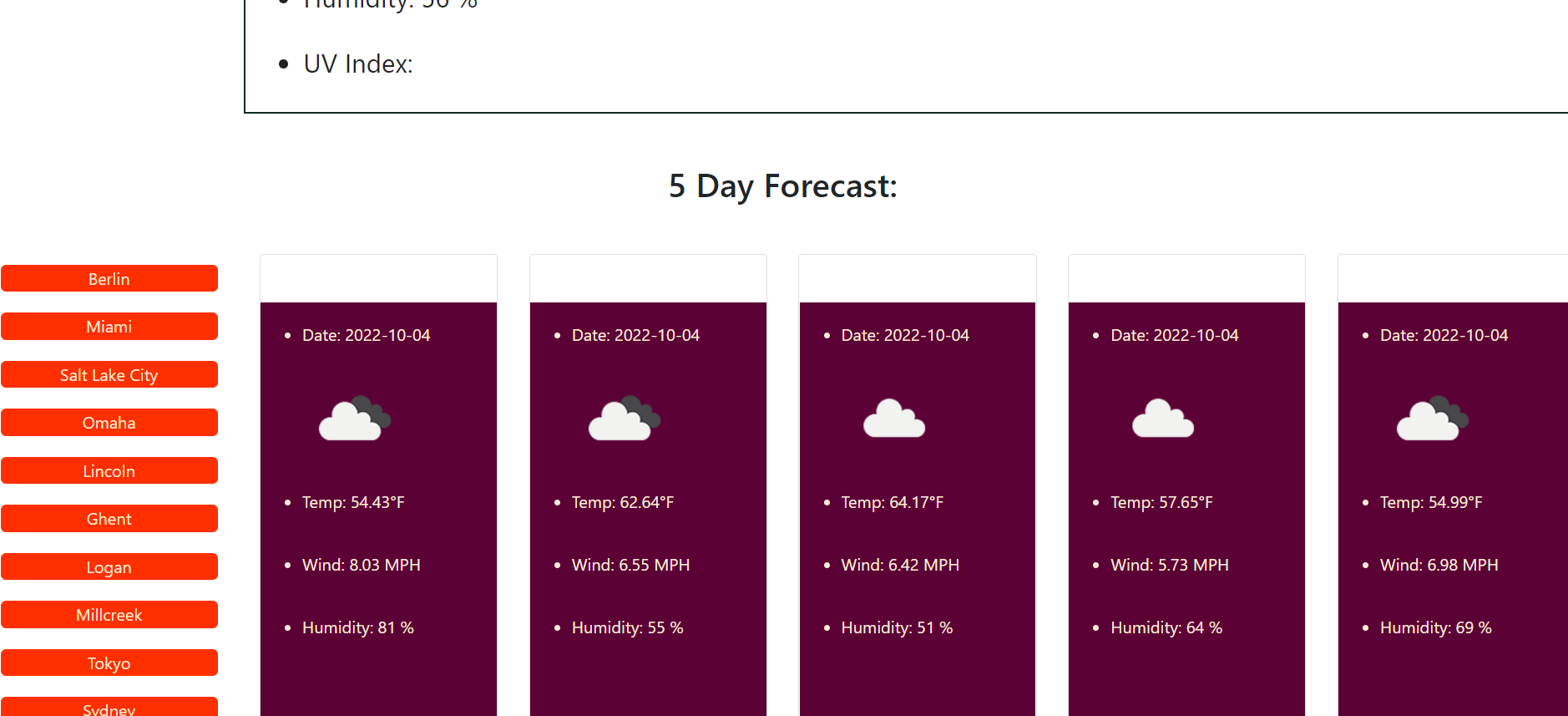 GitHub - bckstrb/weather-dashboard