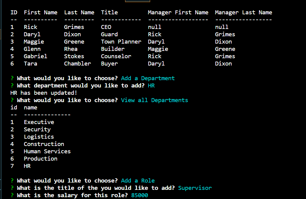Github Bckstrb Employee Tracker