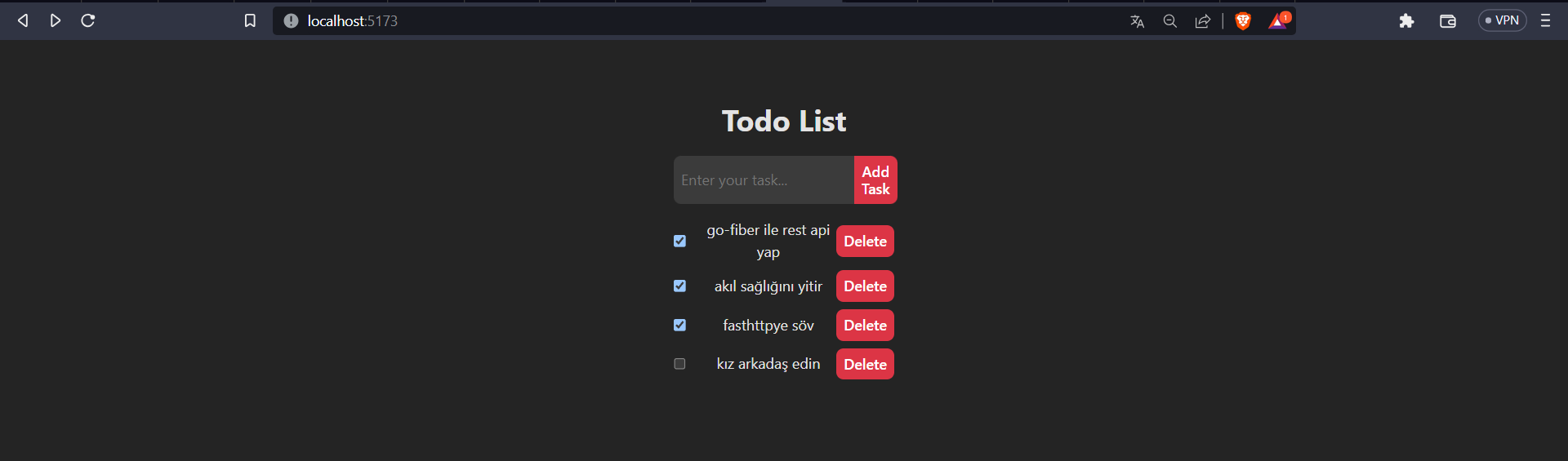 GitHub - Hasan-Kilici/full-stack-todo-app: Go-fiber, PostgreSQL ve Svelte kullanarak yaptığım ...