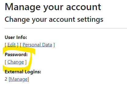 When database sign-in is disabled, do not offer the user change/set password capabilities ...