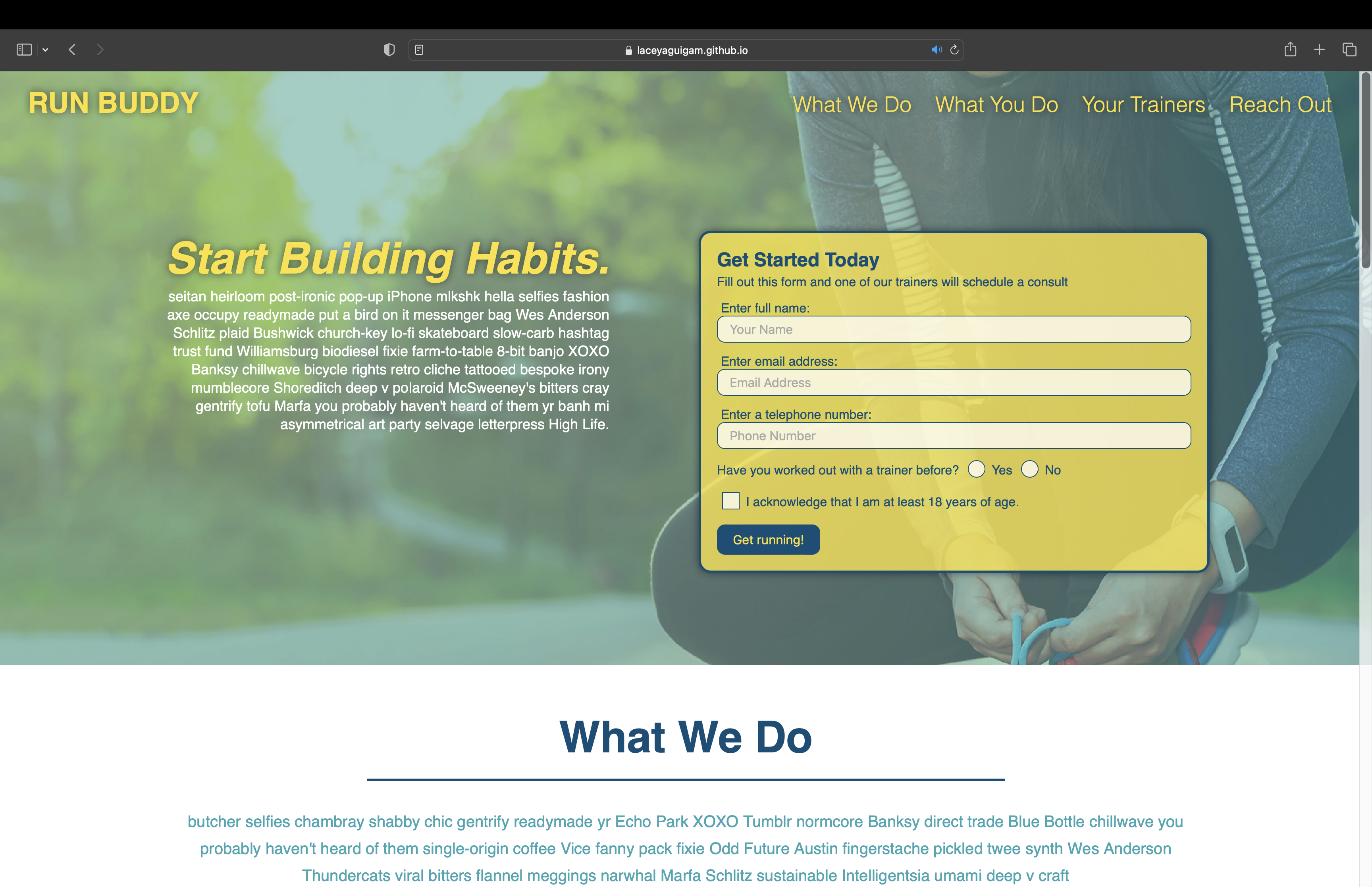 GitHub - laceyaguigam/run-buddy: Web application created to help people ...