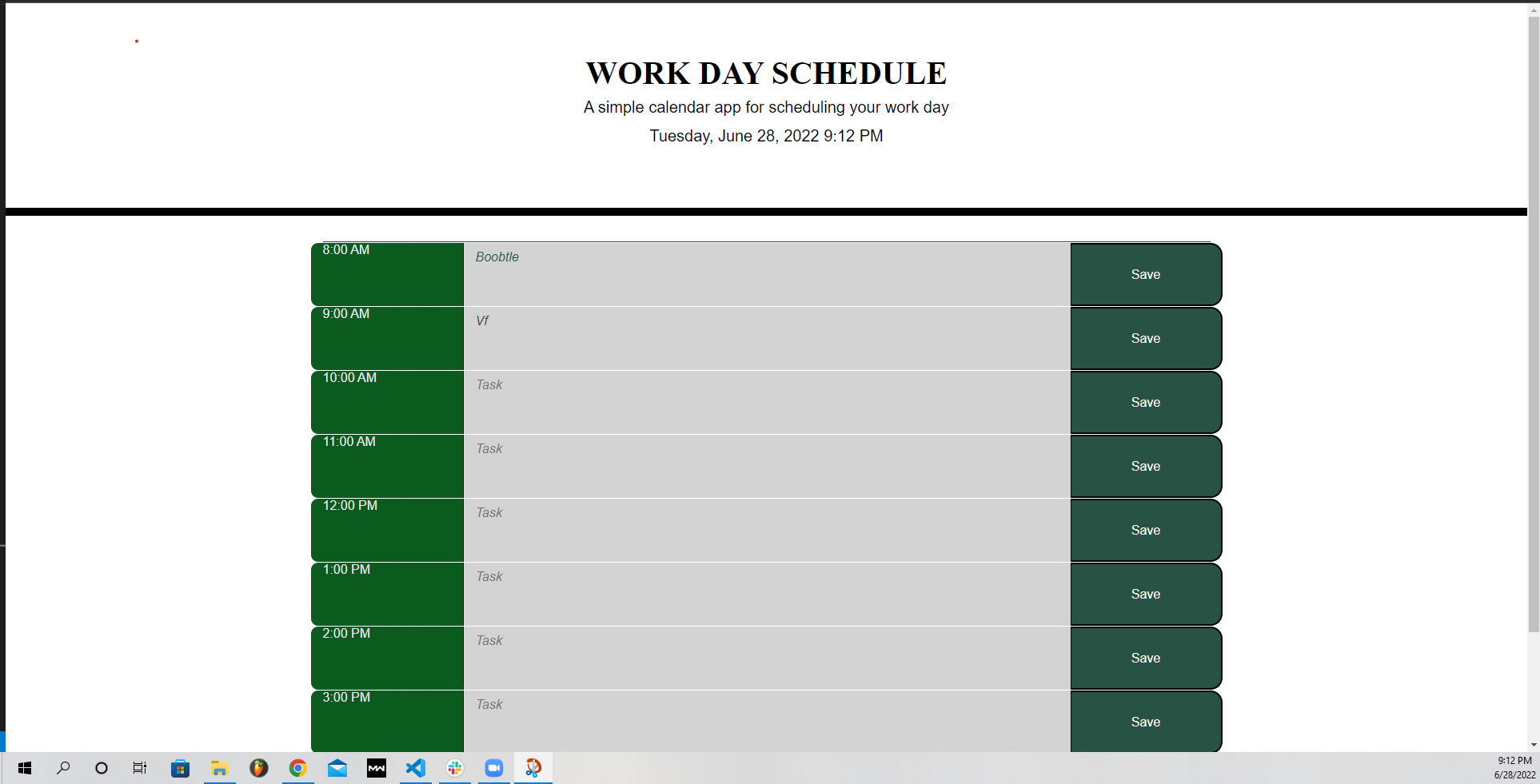 GitHub - Jermaine1988/WorkdayScheduler