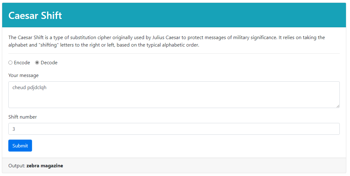 GitHub - mstad45/Decoder-Ring