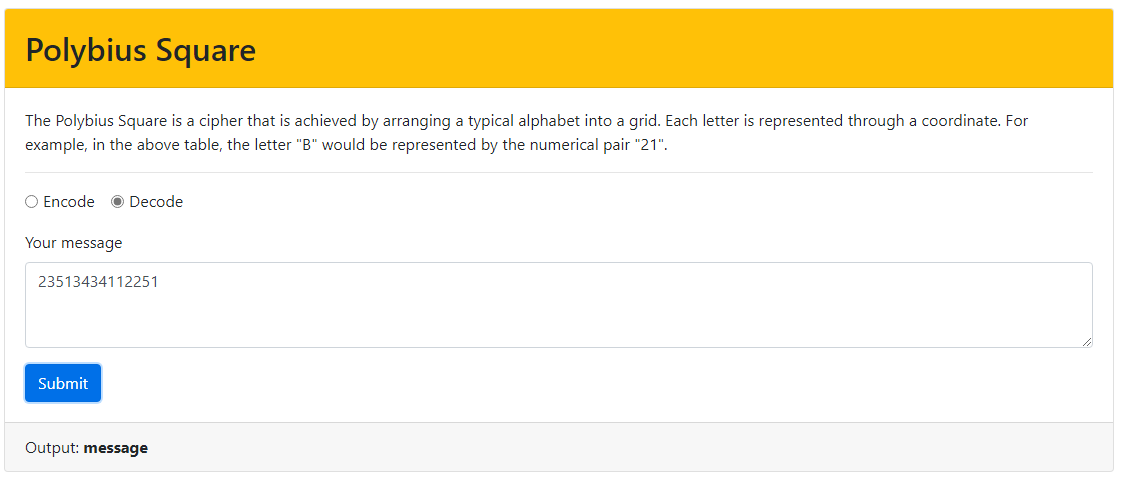 GitHub - mstad45/Decoder-Ring