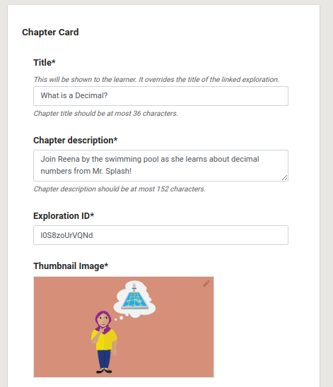 Feature Request In The Chapter Editor There Should Be A Link To The Exploration Editor Page 
