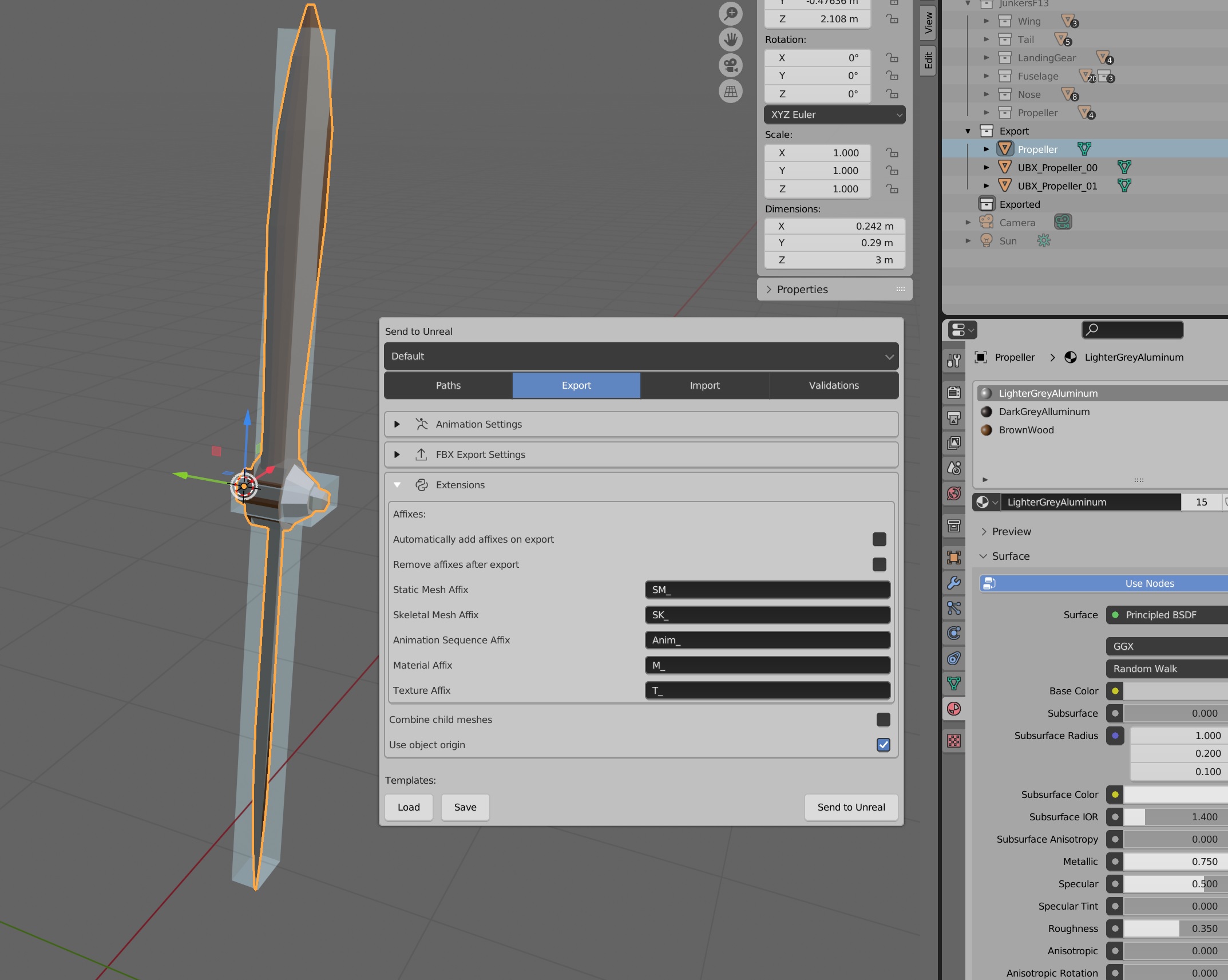 Send to Unreal - Collision does not use object origin · Issue #500 · EpicGamesExt/BlenderTools ...