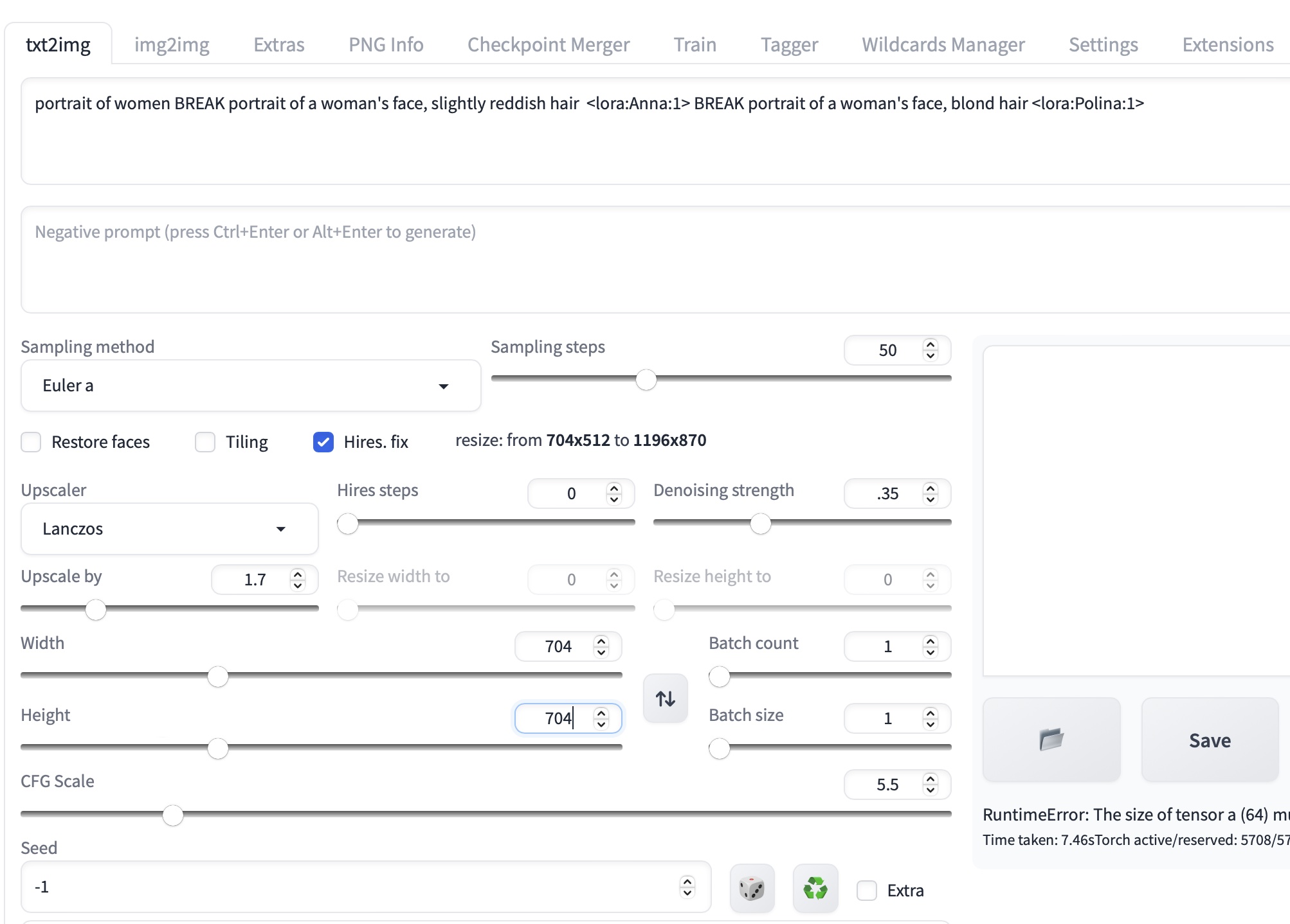 Latent + LoRA producing error · Issue #148 · hako-mikan/sd-webui-regional-prompter · GitHub
