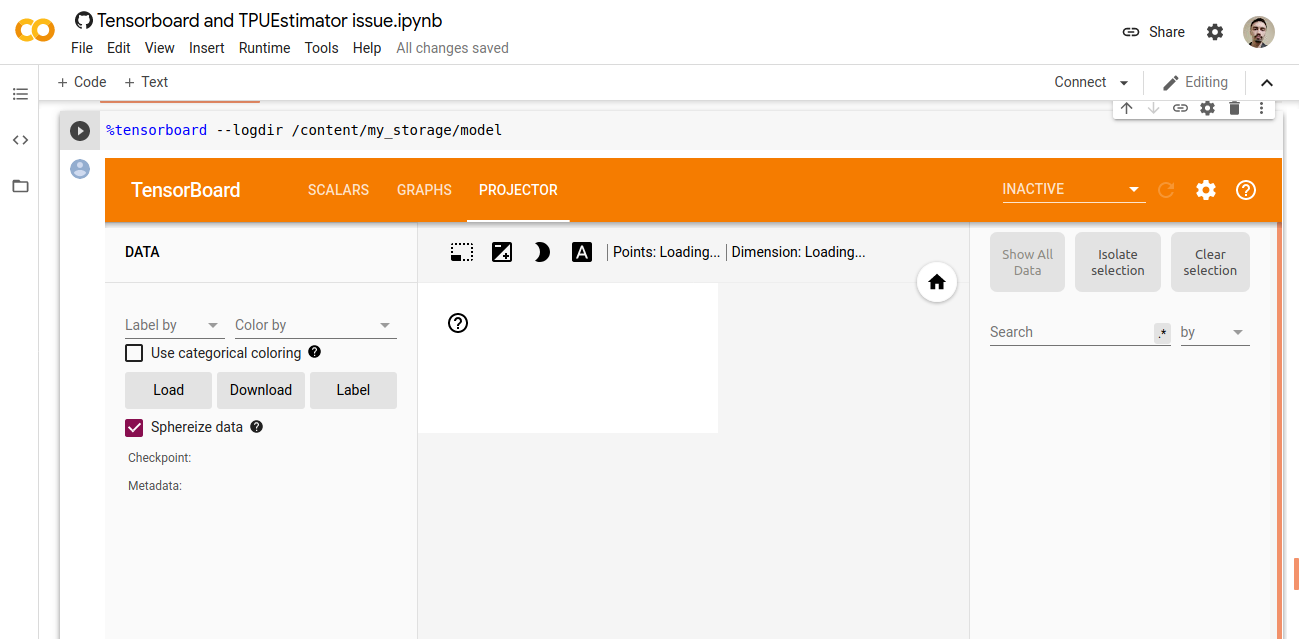 Tensorboard Projector Does Not Display Logits When Using Tpuestimator · Issue 38829 