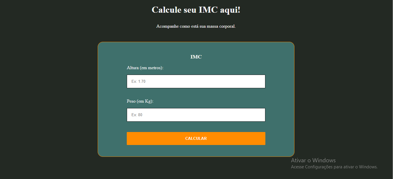 GitHub - AdsonVilla/CalculadoraIMC