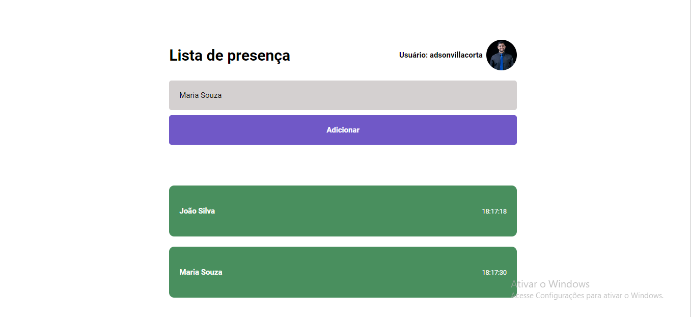 GitHub - AdsonVilla/ListaDePresenca