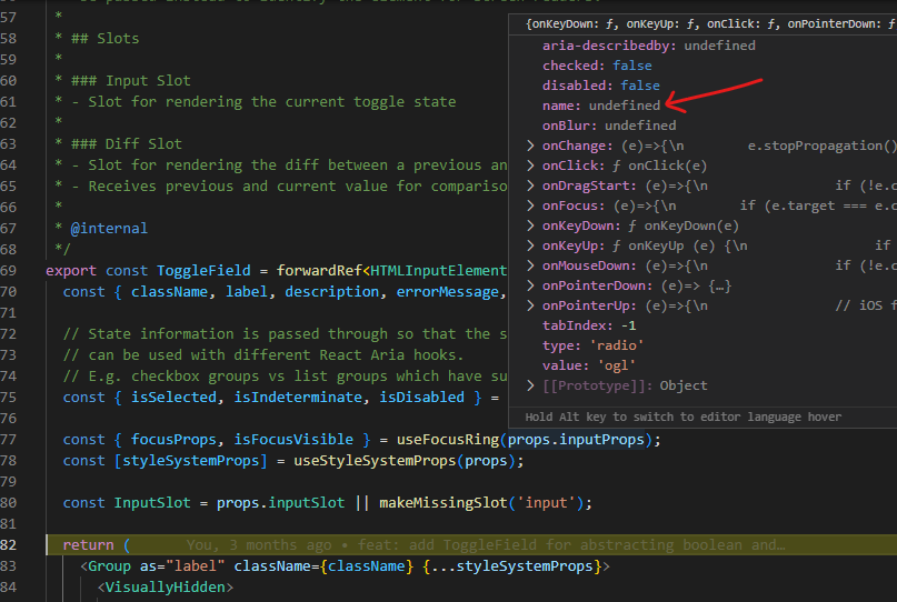 `ToggleField`-based components do not set input name or ID · Issue #50 ...