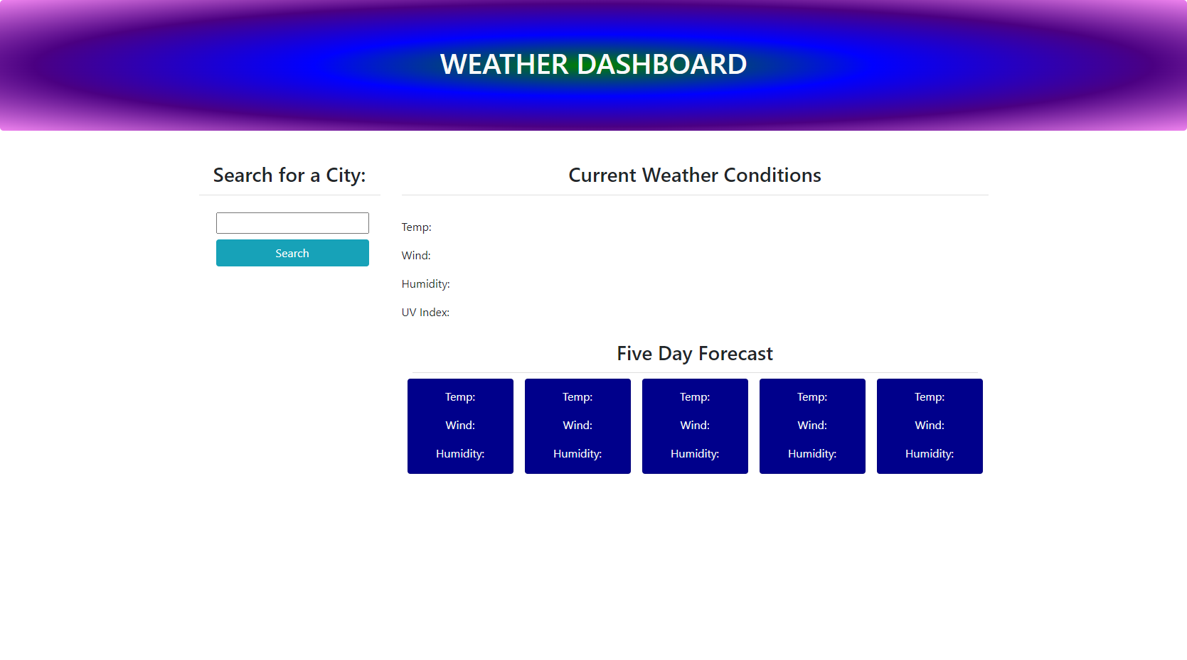 GitHub - ConnieMarie/weather-dashboard