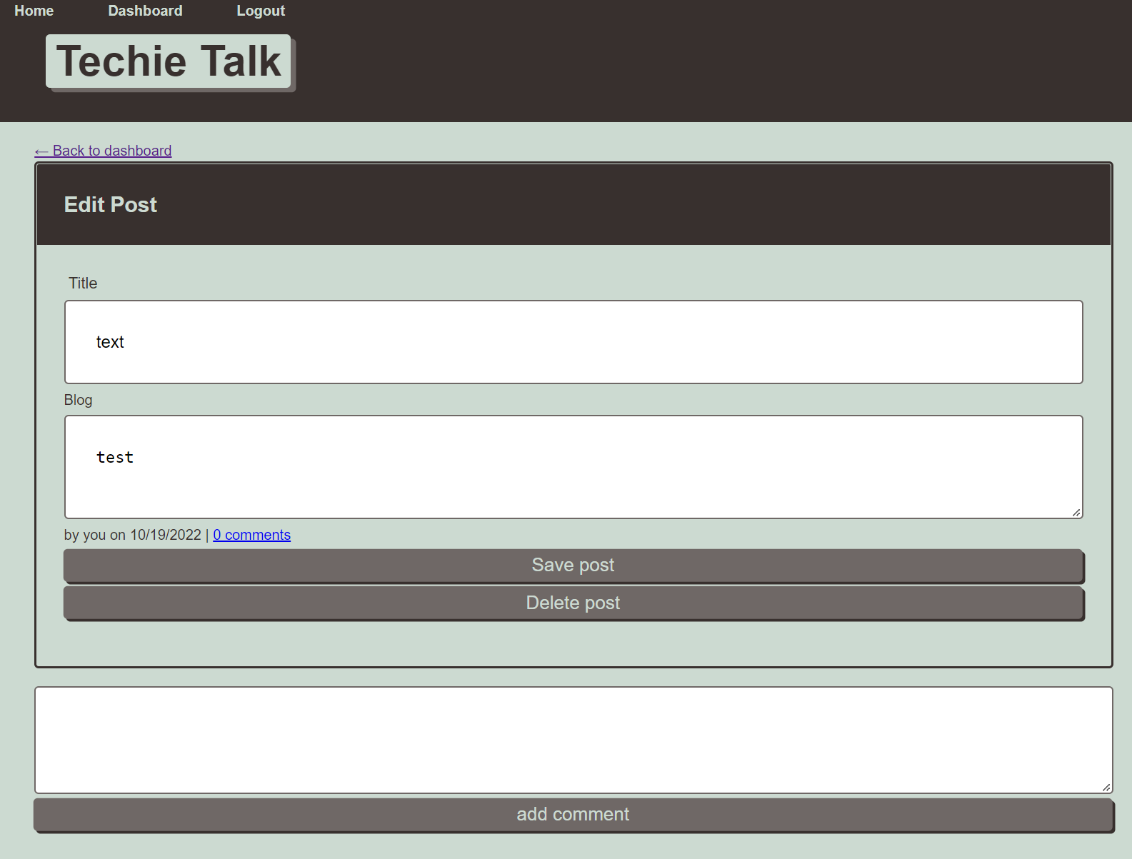 GitHub - ConnieMarie/techie-talk-tech-blog