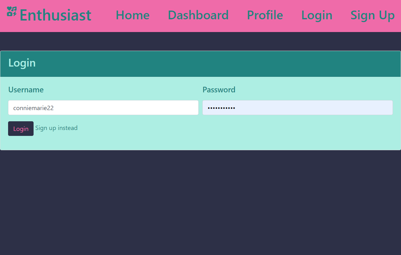 GitHub - shanicesauce/enthusiast: Enthusiast is a social media application designed to connect ...