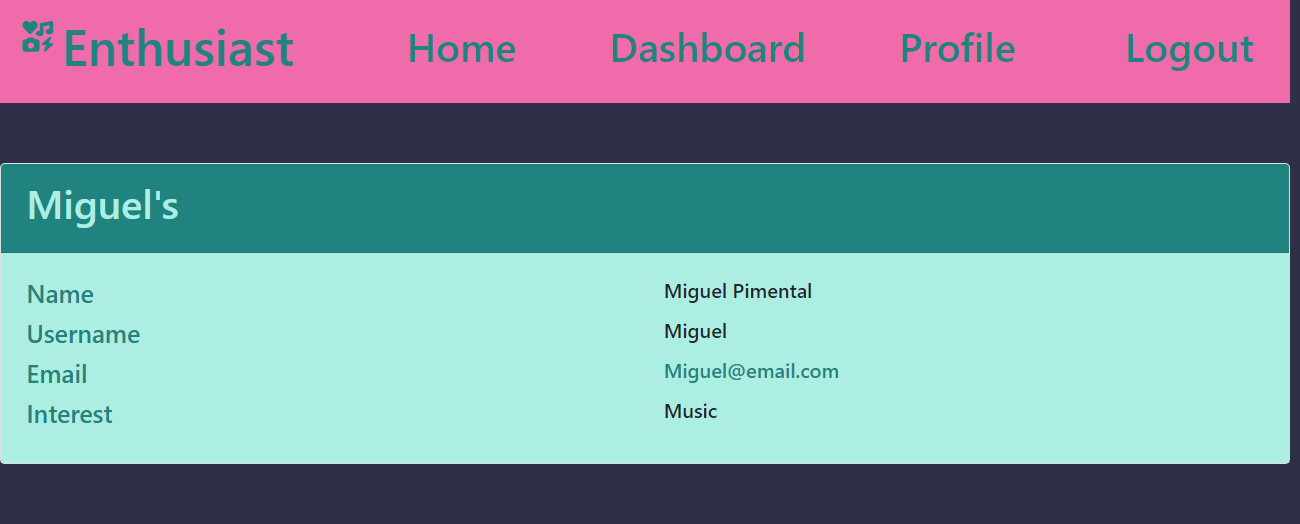 GitHub - shanicesauce/enthusiast: Enthusiast is a social media application designed to connect ...