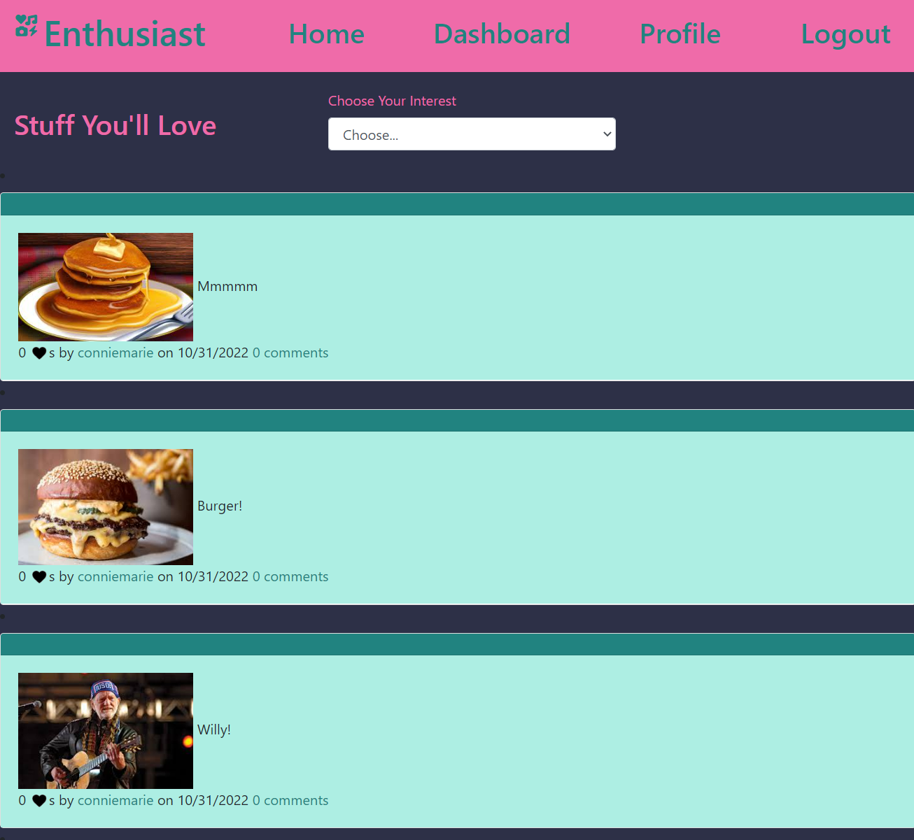 GitHub - shanicesauce/enthusiast: Enthusiast is a social media application designed to connect ...