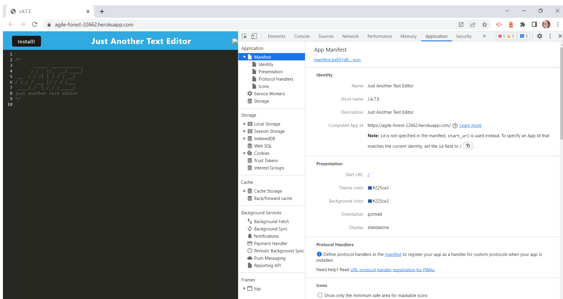 GitHub - ConnieMarie/PWA-text-editor