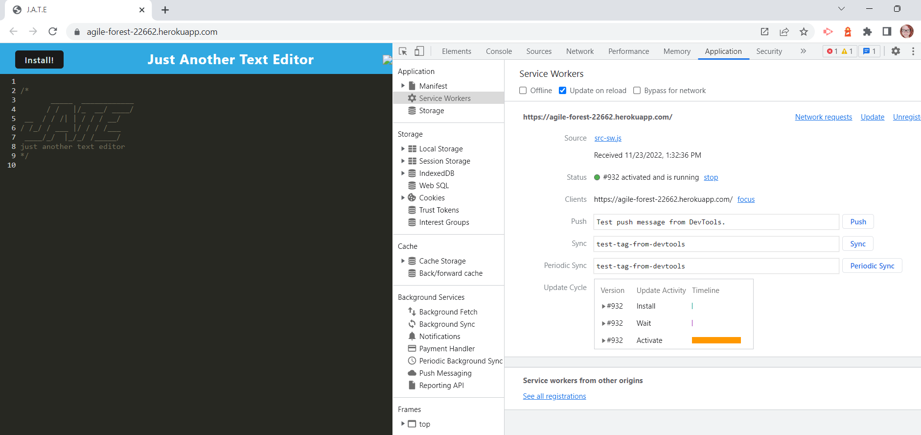 GitHub - ConnieMarie/PWA-text-editor