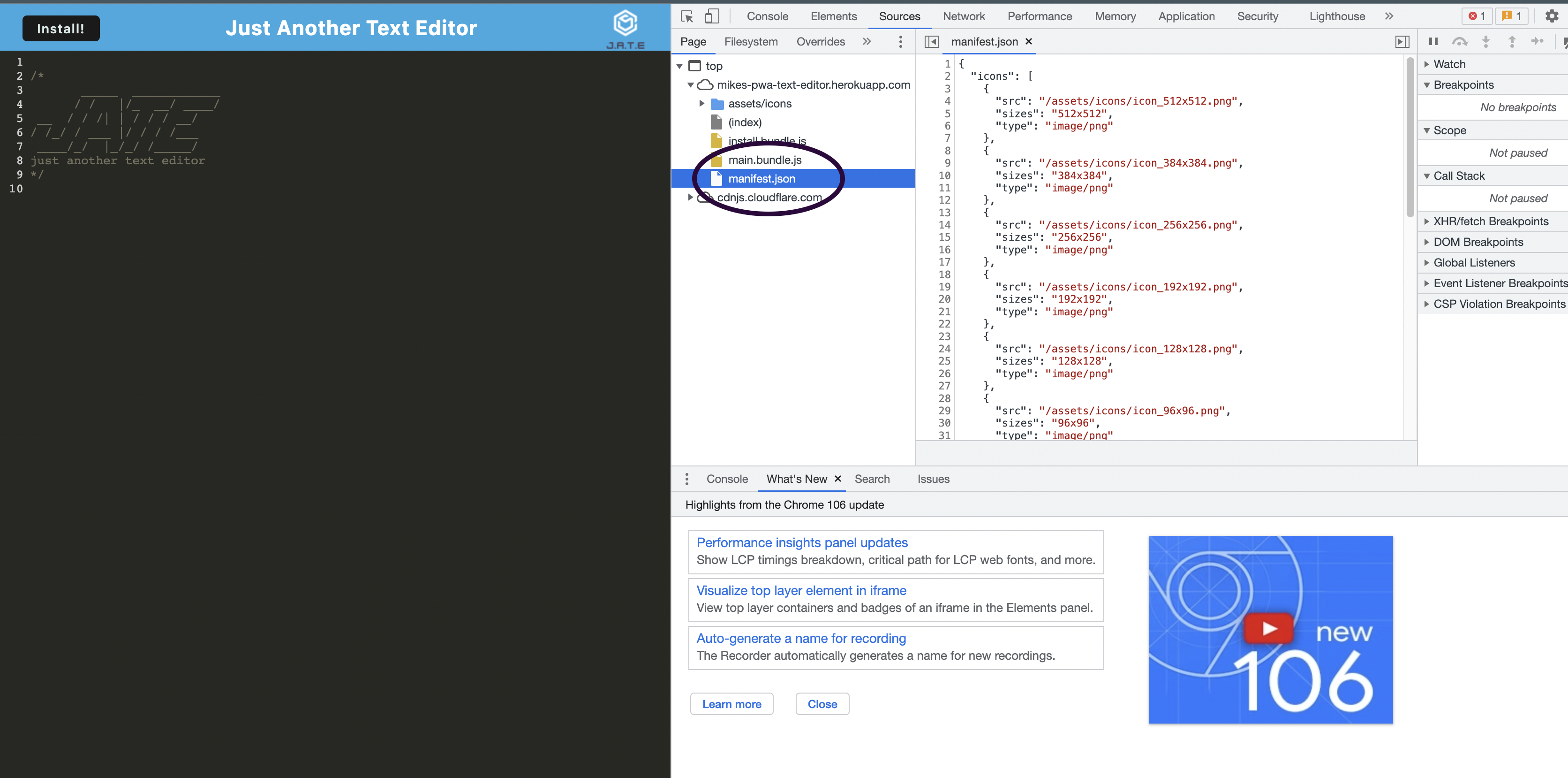GitHub - mikejmarin25/ProgressiveWebApplication-TextEditor-Ch-19