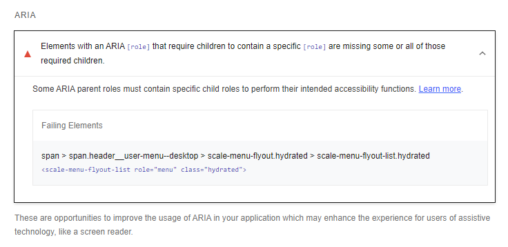 Lighthouse findings - Wrong HTML · Issue #1421 · telekom/scale · GitHub