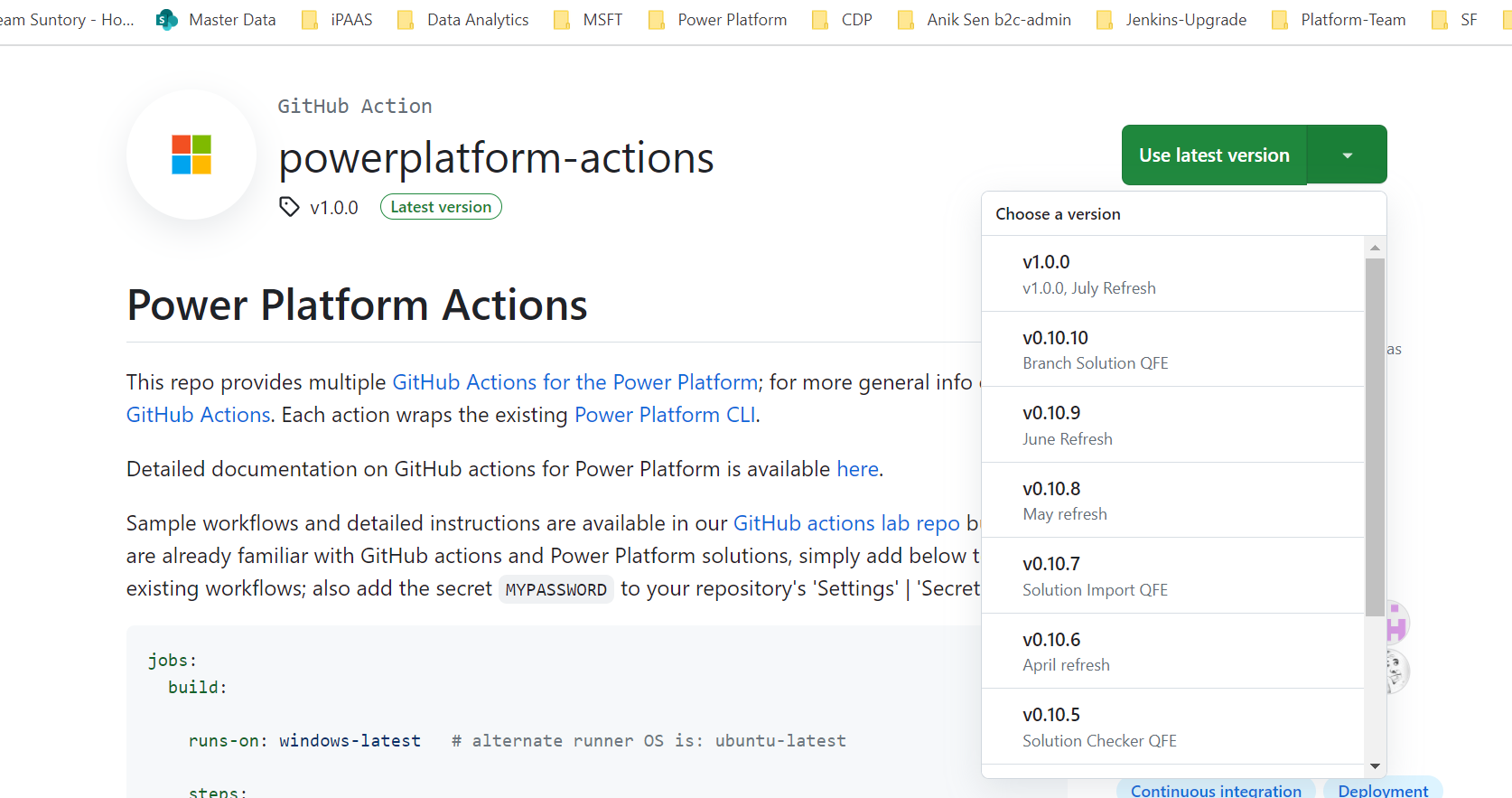 Unkown user Renaat-CDX when new branch is created using powerplatform github actions · Issue ...