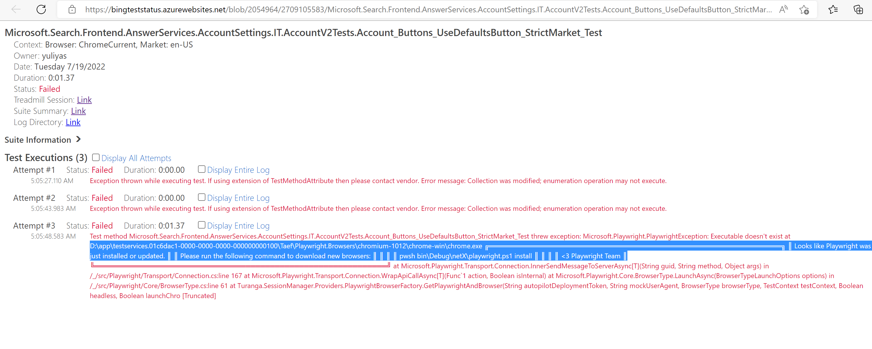Bug Not Able To Upgrade From Playwright From 1130 To 1230 · Issue 15799 · Microsoft 
