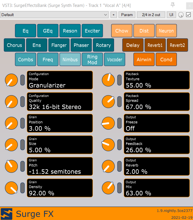 SurgeEffectsBank quantizes all parameters to the nearest percent · Issue #4088 · surge ...
