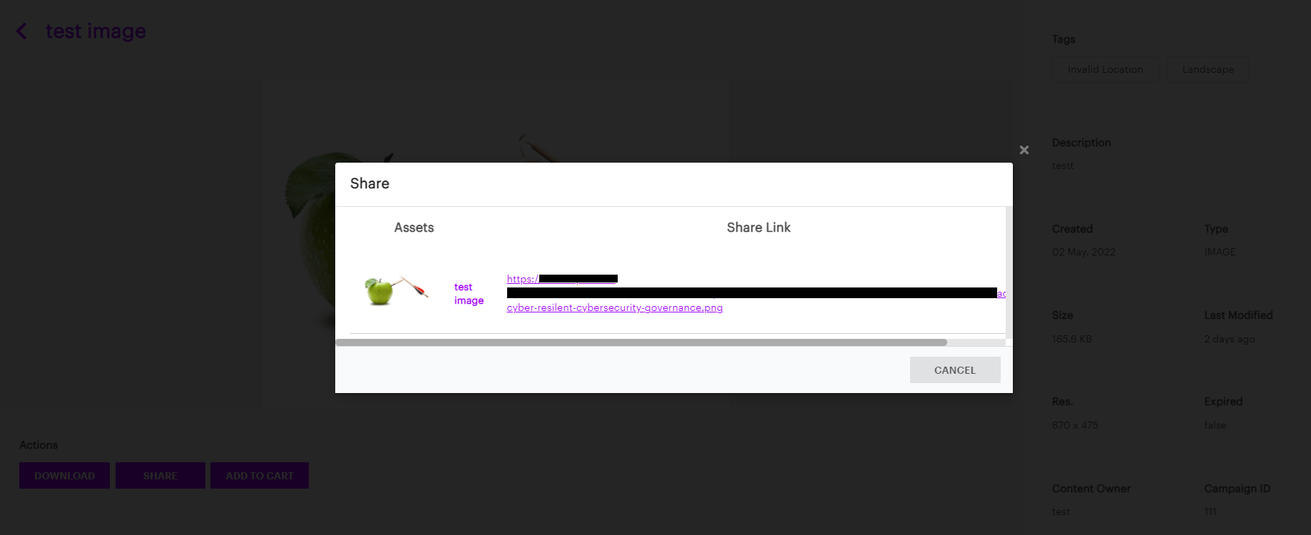 Download Share And Cart Buttons Are Not Working In Asset Share Commons Publish Page · Issue
