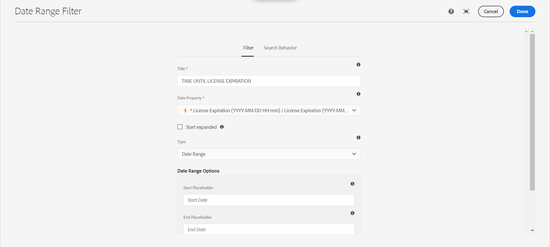 Regarding Issue of Date Range Filter not giving appropriate results. · Issue #806 · adobe/asset ...