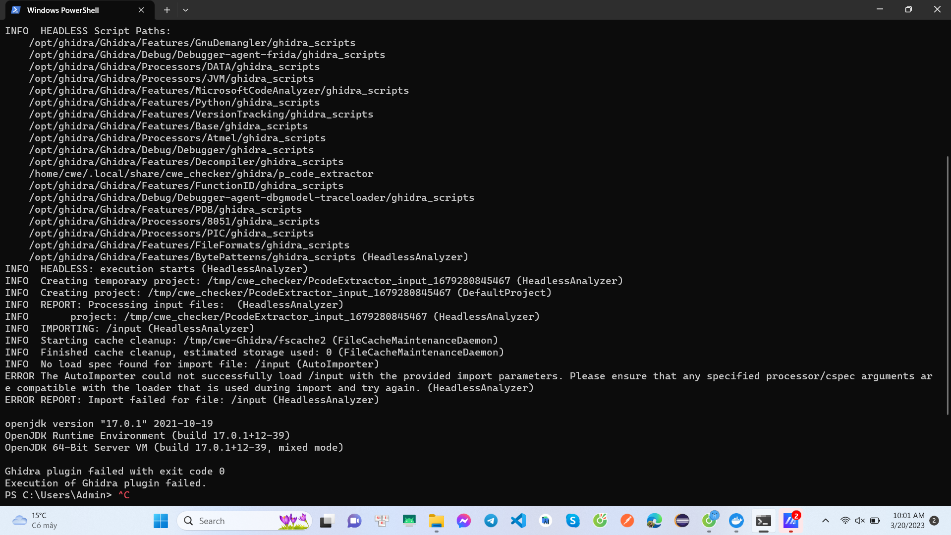 Execution of Ghidra plugin failed · Issue #994 · fkie-cad/FACT_core · GitHub