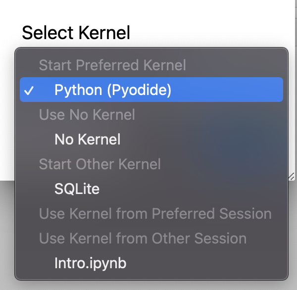 Improve the information architecture of the Kernel Selector · Issue #14717 · jupyterlab ...