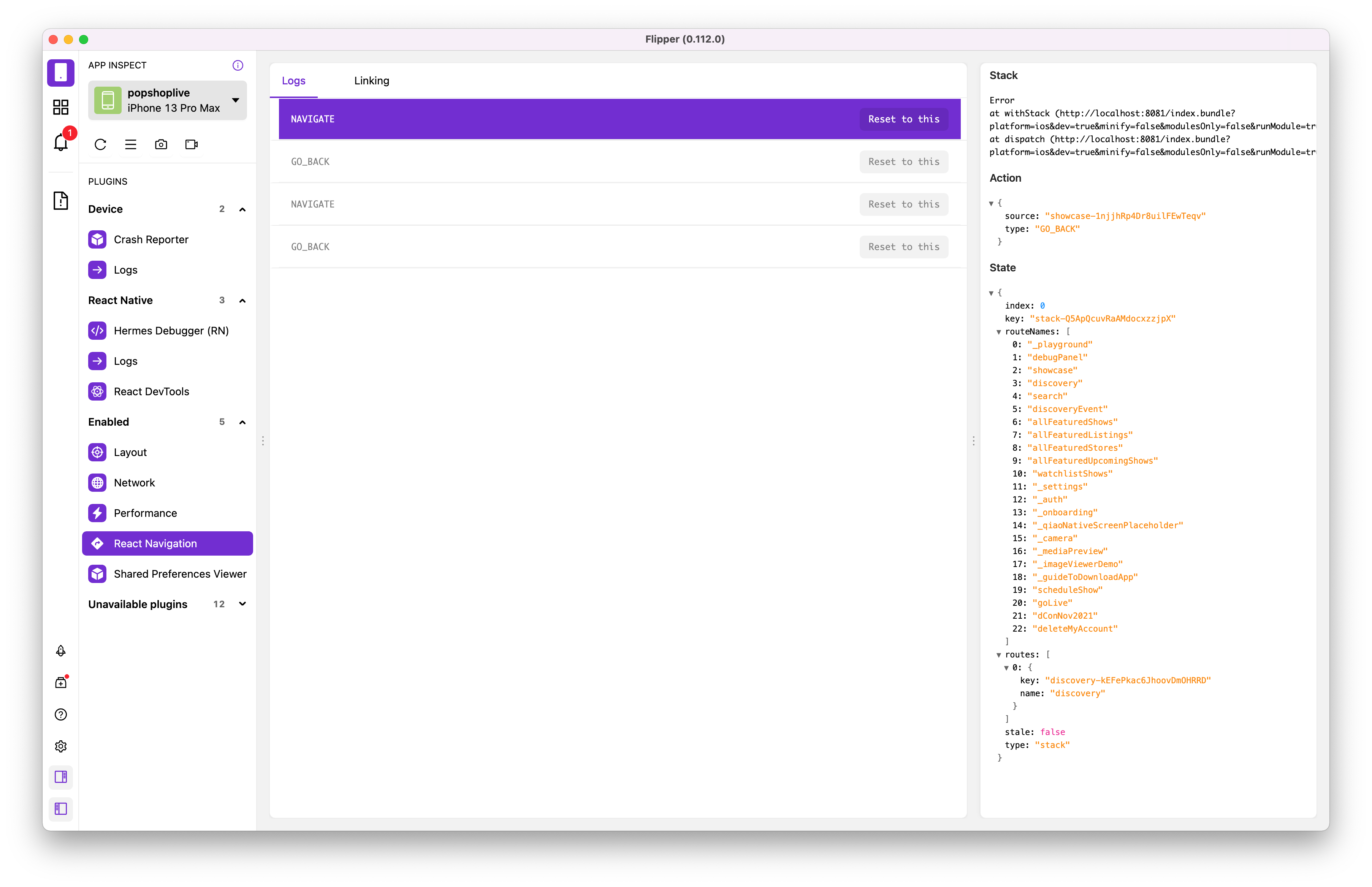 Flipper Devtools encountered an error during render · Issue #9850 ...