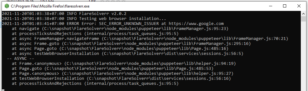 close suddently windows 10 · Issue #224 · FlareSolverr/FlareSolverr · GitHub