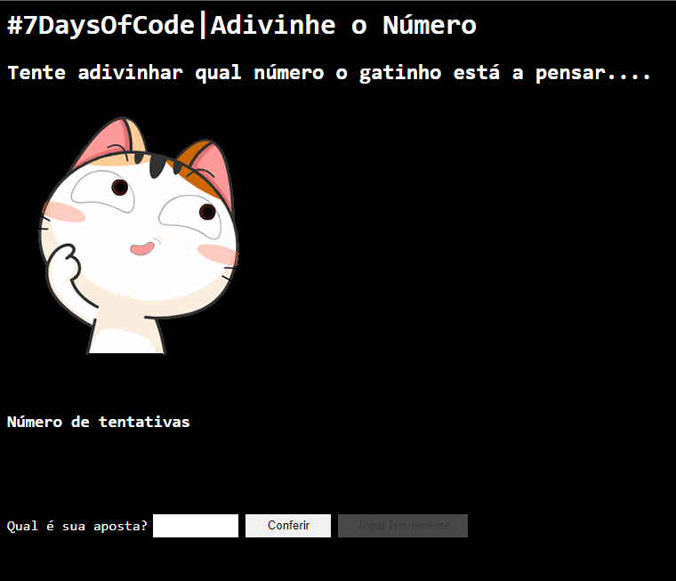 GitHub - AdriellYYamaoto/Adivinhe-o-numero: Projeto criado no #7DaysOfCode da Alura