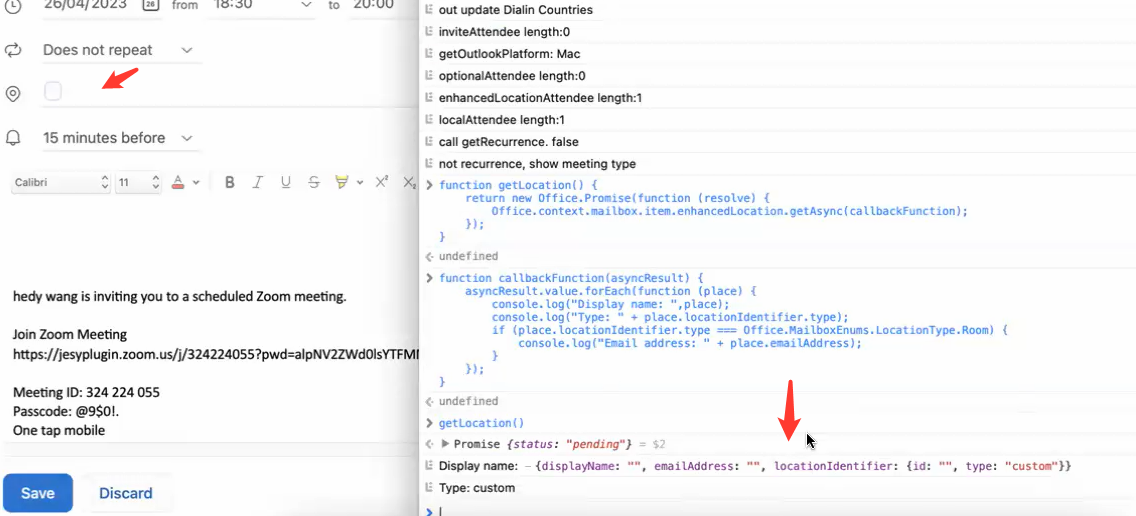 After the location update of the event, it will disappear automatically after a while · Issue ...