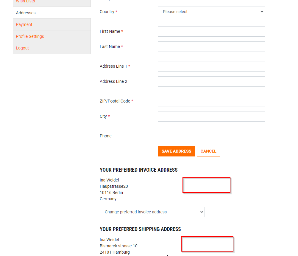 Icons are missing when clicking on “add address” button in my account page · Issue #1352 ...
