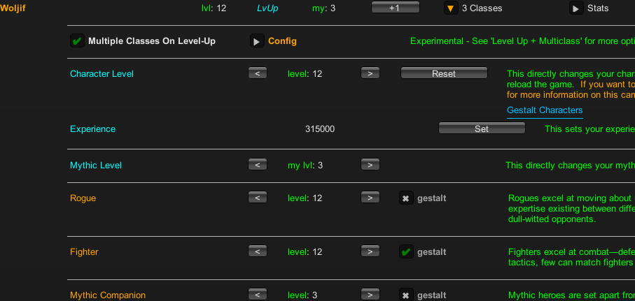 Gestalt multiple class on level-up start level depends on starting level on recruit · Issue #258 ...