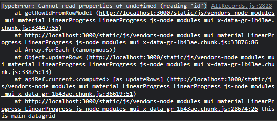 Data Grid After The Column Cell Is Edited It Is Not Going To View Mode Getting Error Id