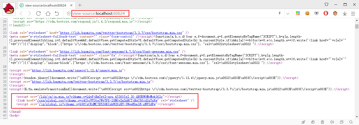 The TagHelpers component sets the asp-append-version property, which is ...