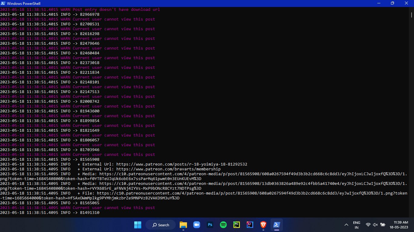 Error · Issue 185 · Alexcsdevpatreondownloader · Github 