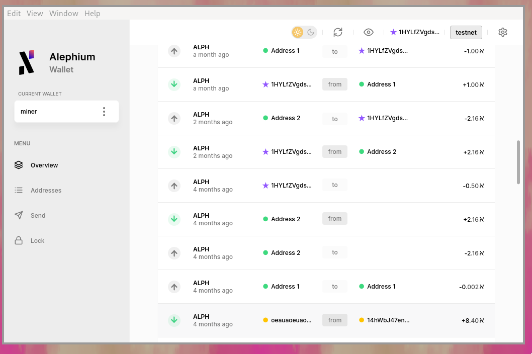 Fix table alignement issues · Issue #347 · alephium/desktop-wallet · GitHub