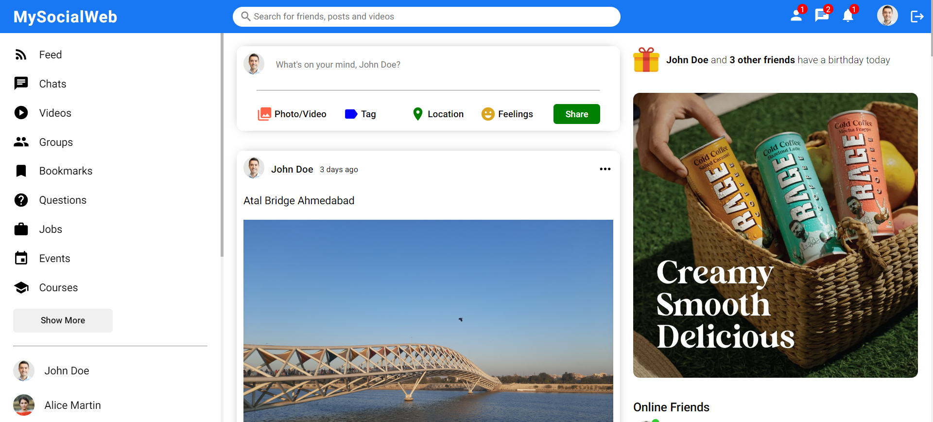 Github Jaymathasoliyafacebook Clone Creating A Full Stack Facebook Clone Mern Stack