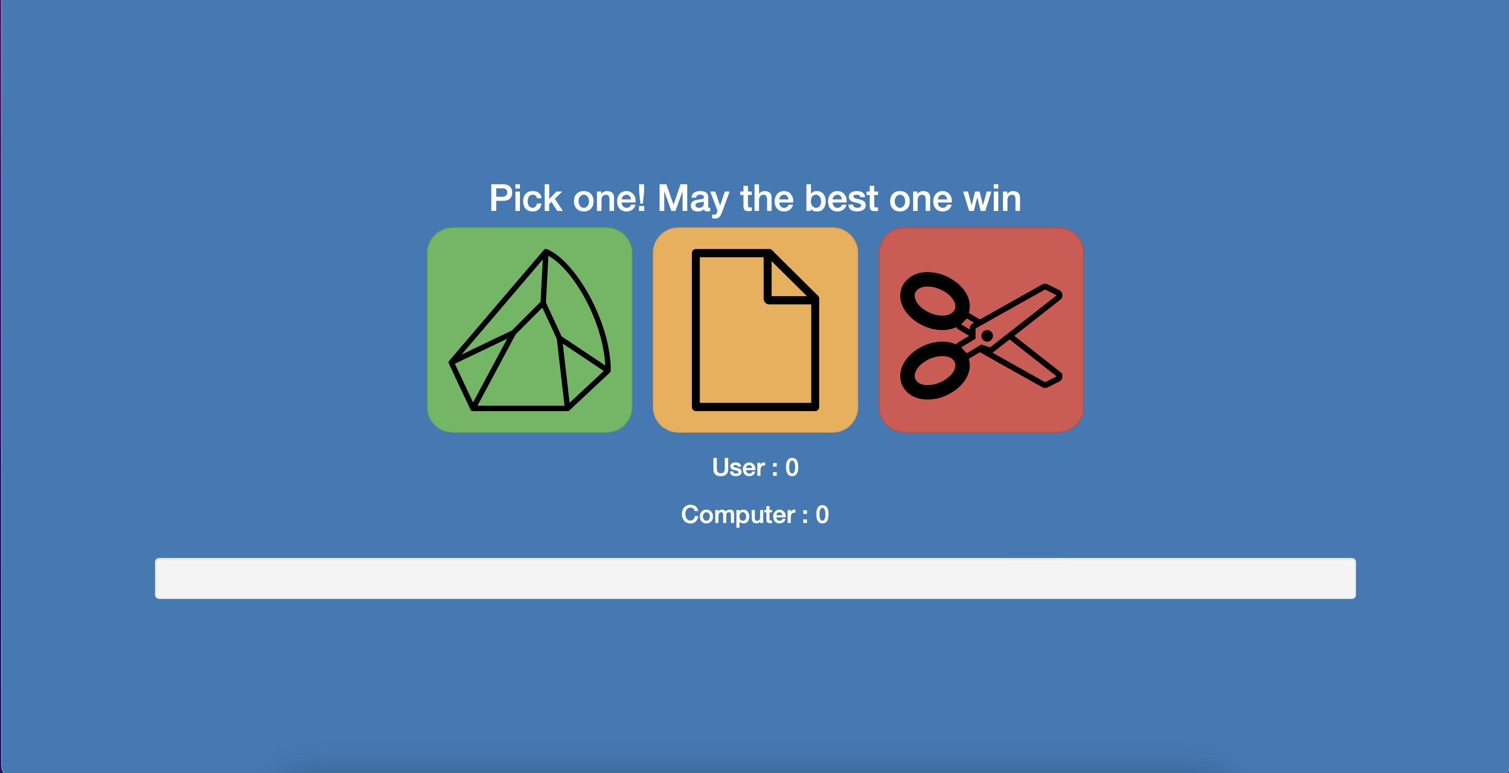 GitHub - itsluisjim/theOdinProject-PaperRockScissors: A game of paper rock scissors