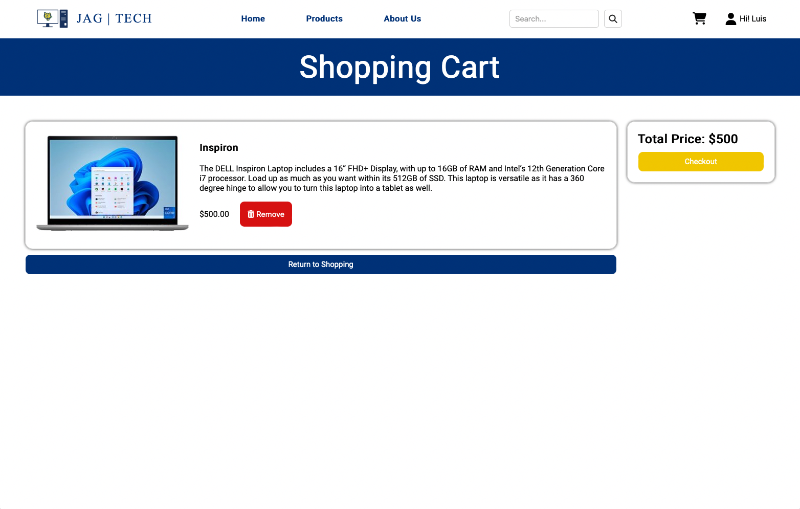 GitHub - itsluisjim/ecomm: Capstone Project - JagTech E-Commerce Website