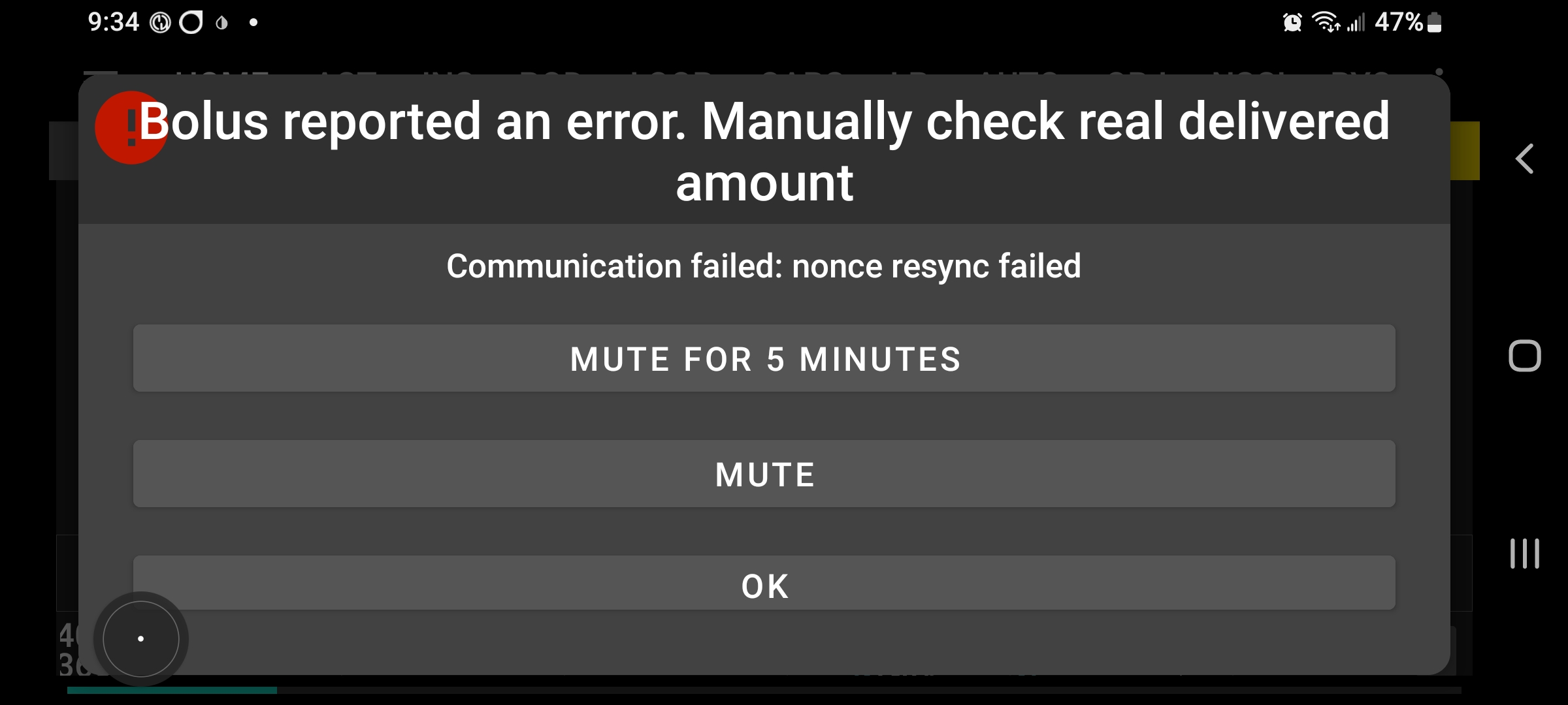 Problem with Pod errors (screamer) or a Pod communitation is not working when trying to give a ...
