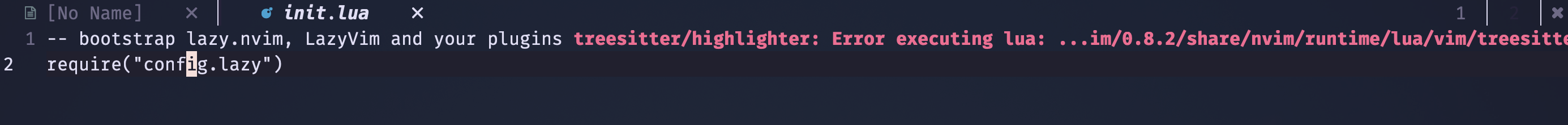 Bug Treesitter Error Evrytime I Write A Command · Issue 88 · Lazyvimlazyvim · Github 