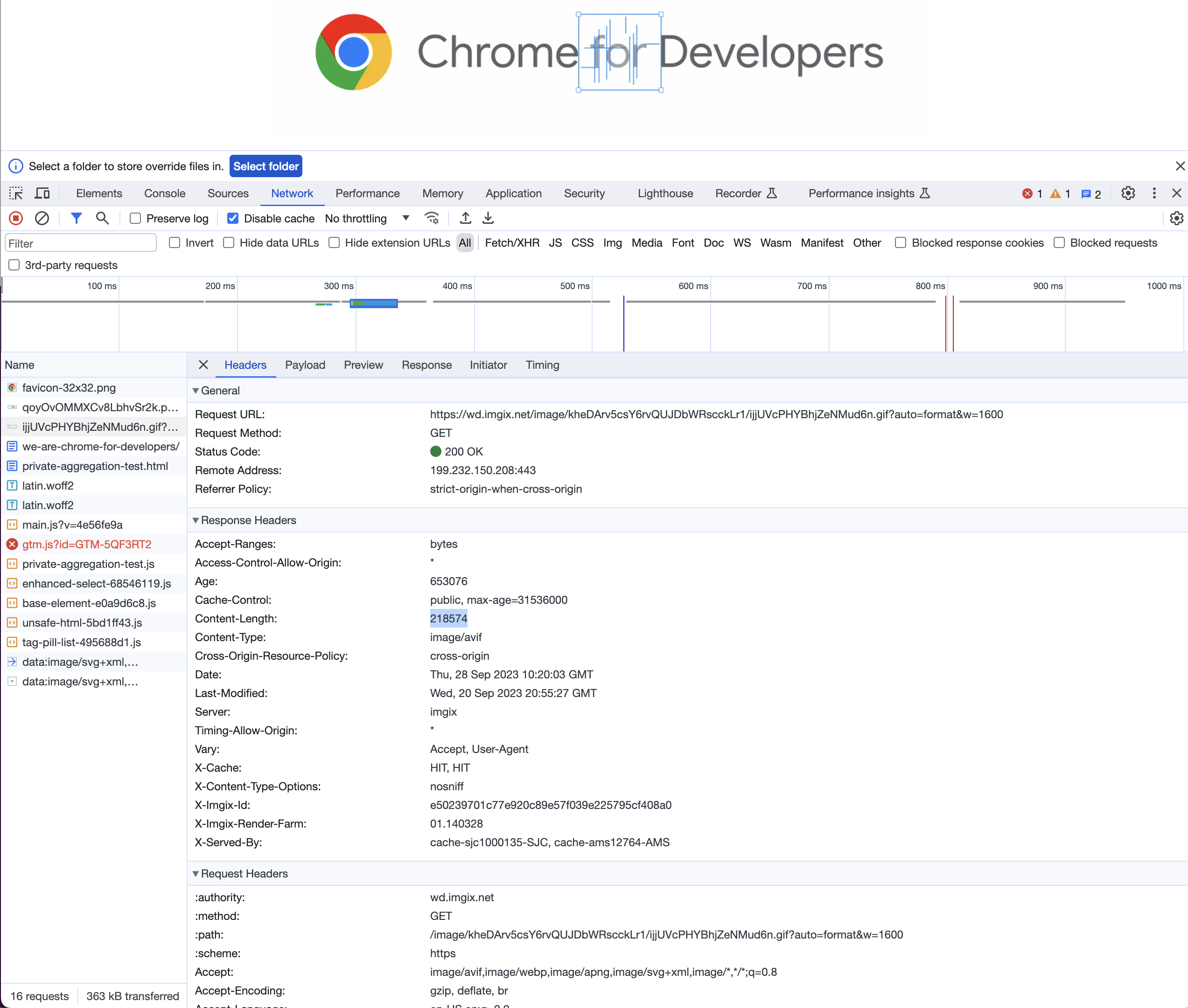 Oversized 9 Mb Image Served To Safari On We Are Chrome For Developers Blogpost · Issue 7403 