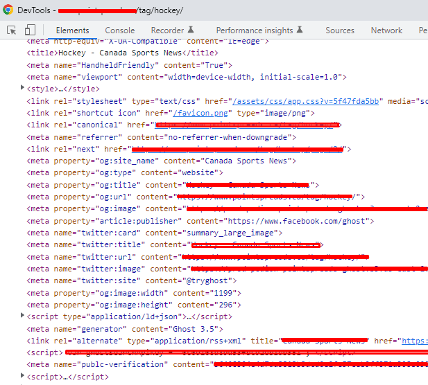 Meta Tags Missing On Pages That Are Not The 1st Page · Issue 14978 · Tryghostghost · Github 6547